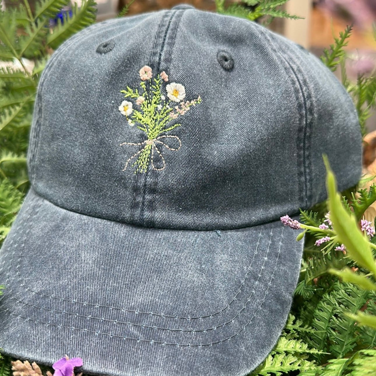 Wildflower Cap Navy – The Pink Paisley