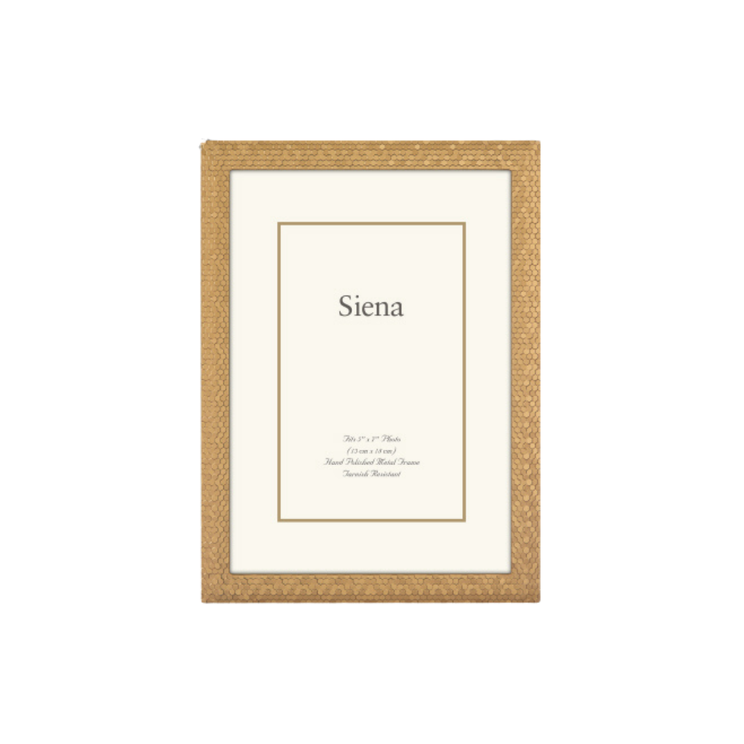 4x6 Gold Metallic Textured Frame – The Pink Paisley